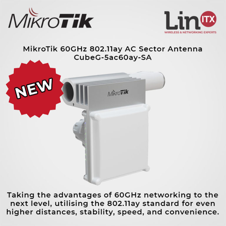 New Product: MikroTik CubeSA 60Pro ac 60GHz Sector Antenna - LinITX Blog