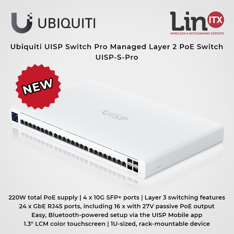 Ubiquiti Uisp S Pro Managed Layer 2 Poe Switch Overview Linitx Blog